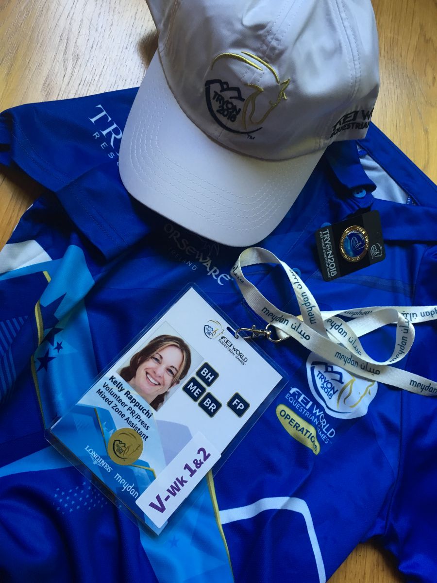 A WEG Volunteer Checks In, Gets the Scoop, Shows Us Her Swag | Eventing ...